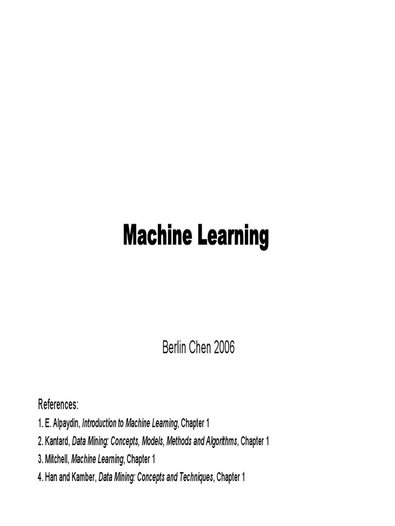 MLDM2006S Lecture 01 Introduction | PDF | Machine Learning | Data Mining