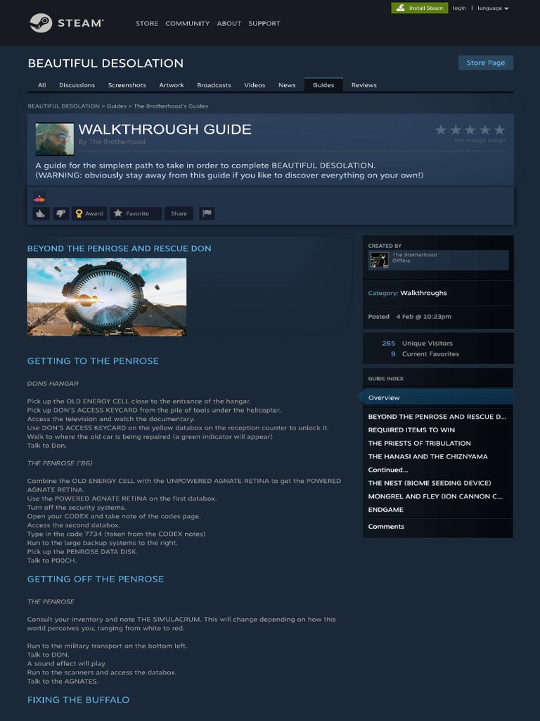 Beautiful Desolation Walkthrough Pdf