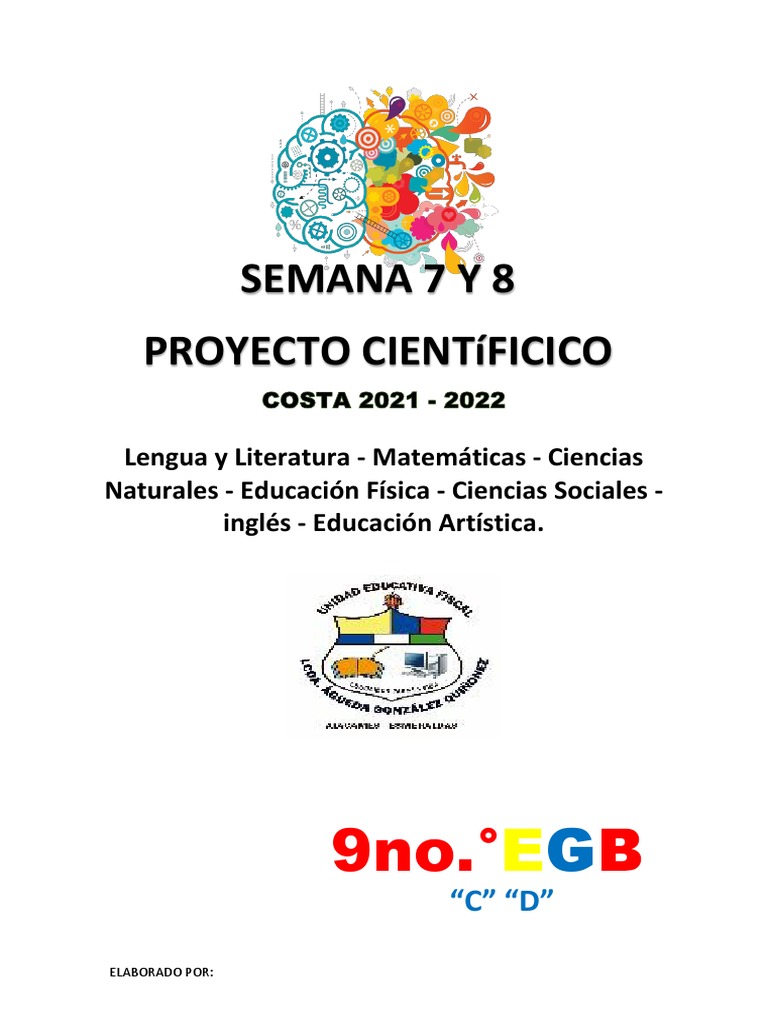 PROYECTO CIENTIFICO 9NOS Terminado | PDF | Evolución | Ecuaciones