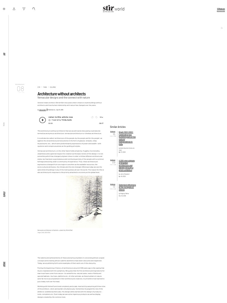 Architecture Without Architects - Shirish Beri | PDF | Roof | Building ...