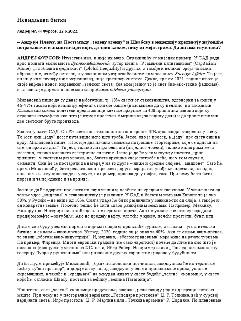 Nevidljiva Bitka A.fursov | PDF