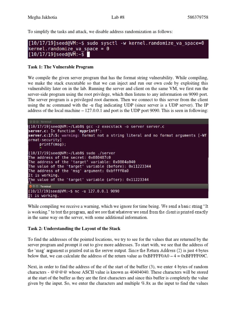Lab #8 | Download Free PDF | String (Computer Science) | Port (Computer Networking)