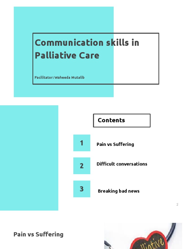 Effective Communication in Palliative Care | PDF | Palliative Care ...