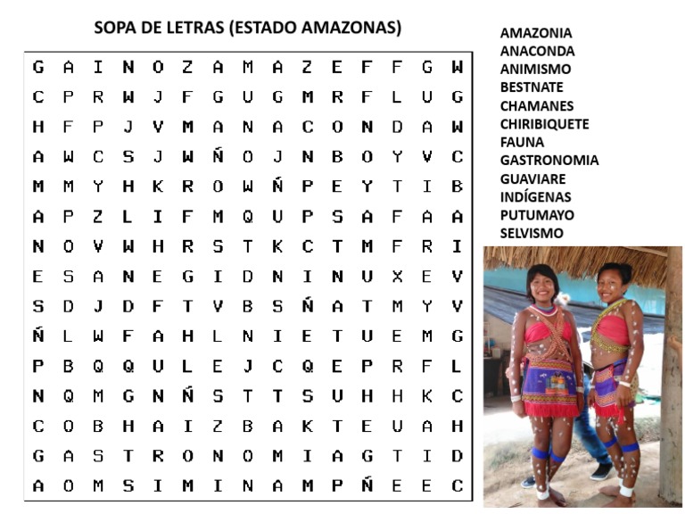 Sopa de Letras (Estado Amazonas) | PDF