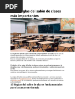 10 Reglas Imprescindibles del Salón | PDF | Aprendizaje