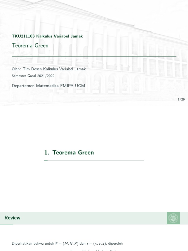 Teorema Green | PDF