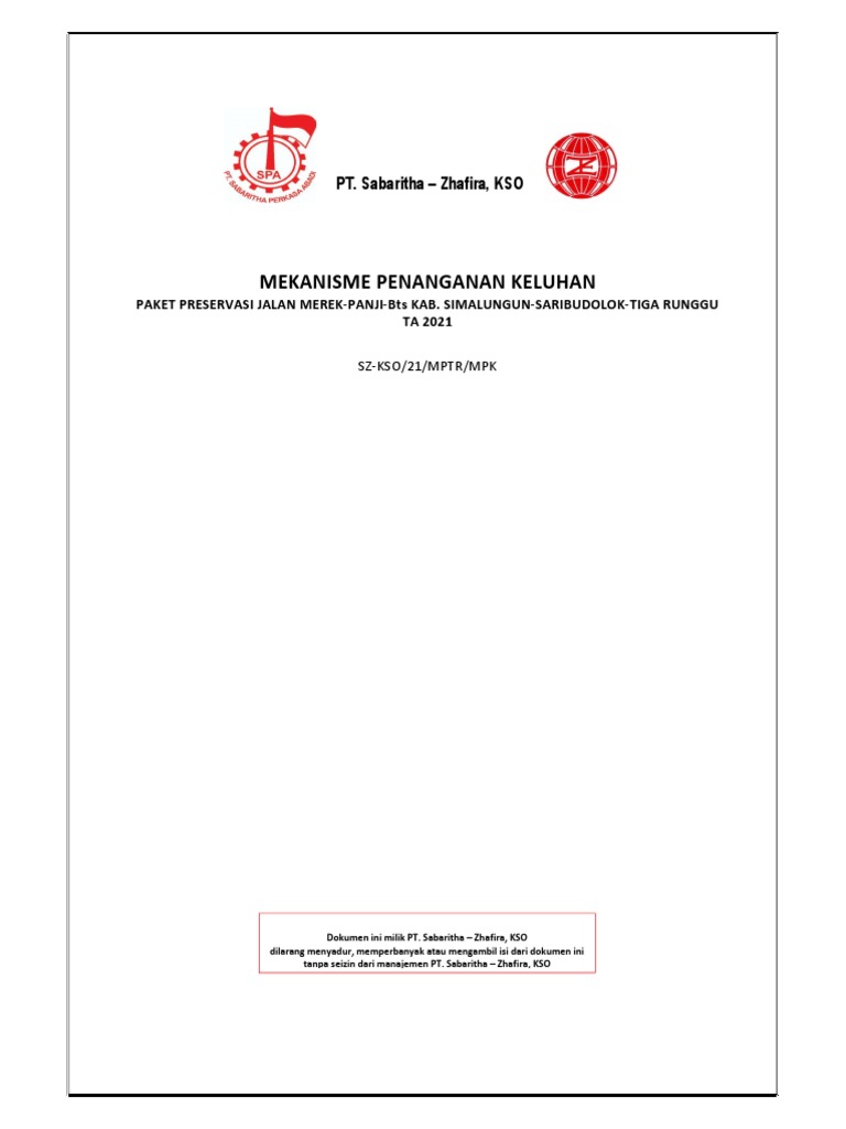 03 KSO - Mekanisme Penangan Keluhan | PDF