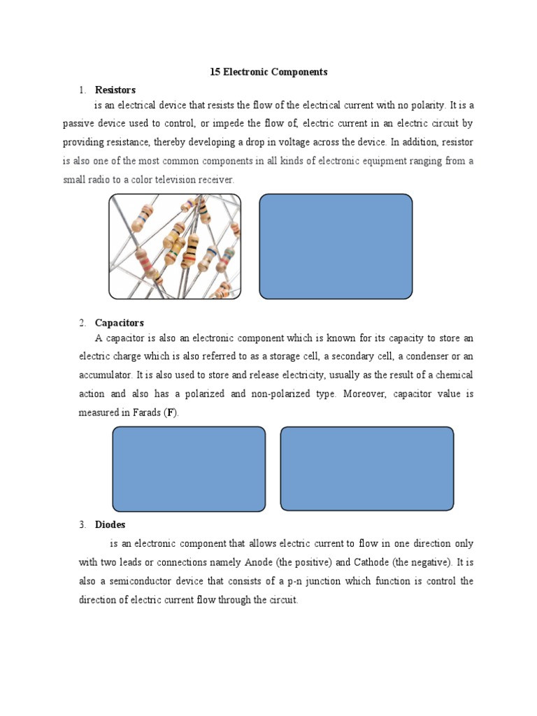Electronic Components Pdf Inductor Electronic Component