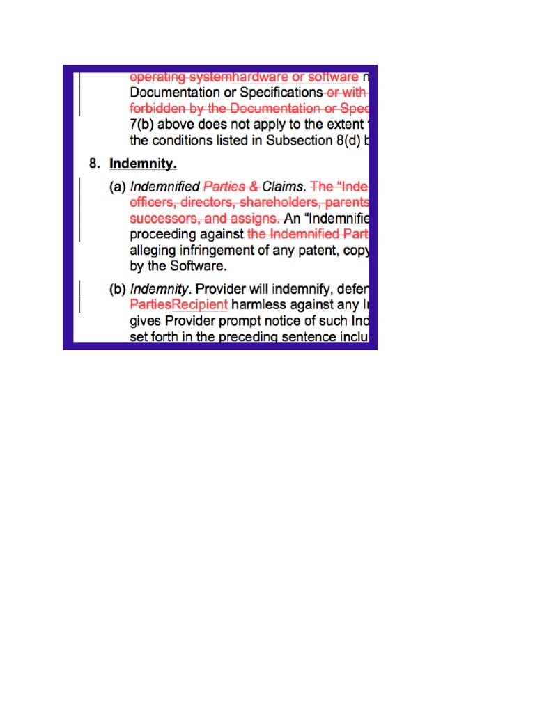 Sample Redlined Contract | PDF