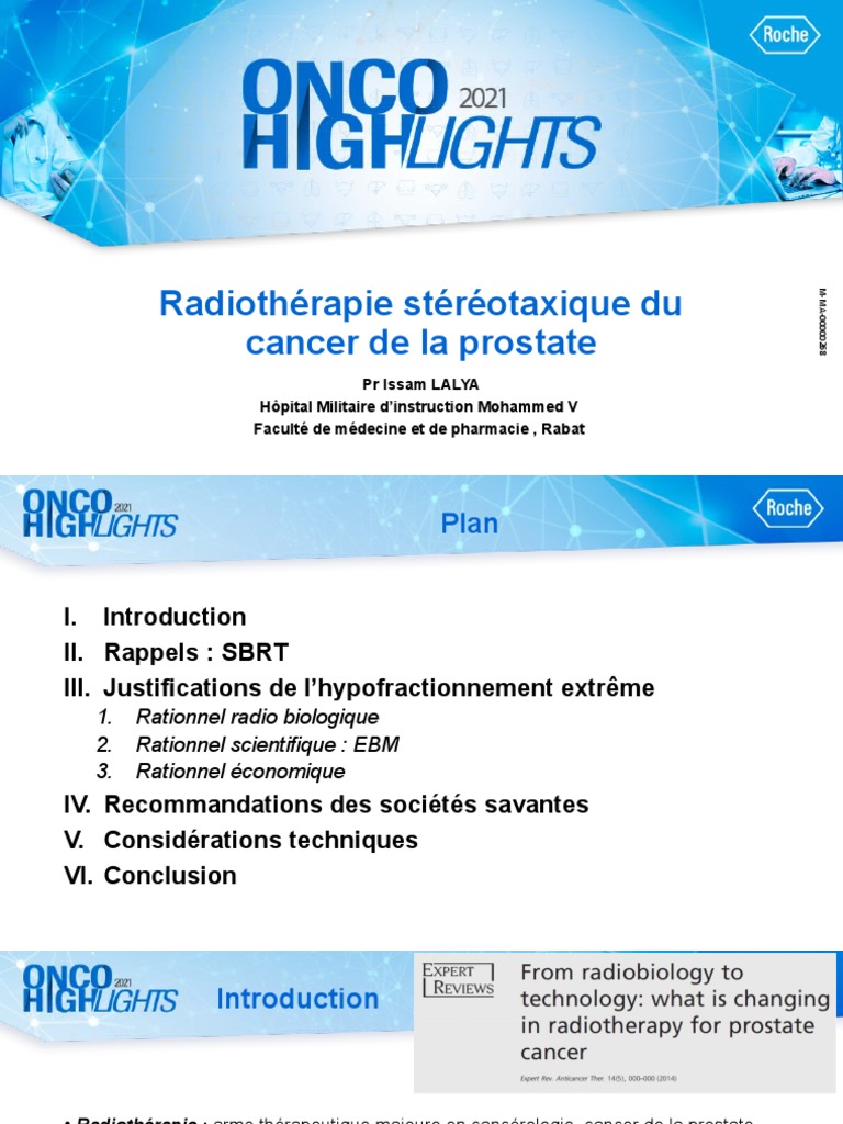 Prostate SBRT ONCO HIGHLIGHTS | PDF | Radiobiologie | Théories de médecine