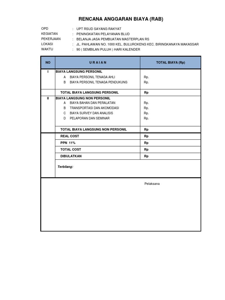 Boq Master Plan | PDF