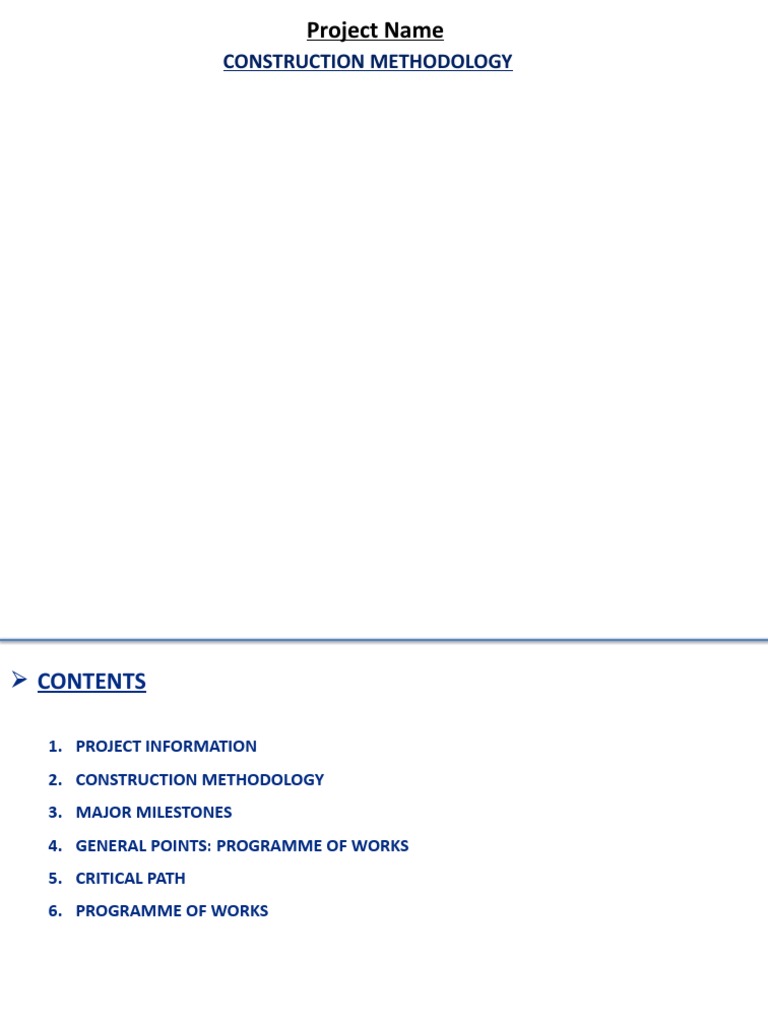 Construction Methodology | PDF | Architectural Elements | Building ...