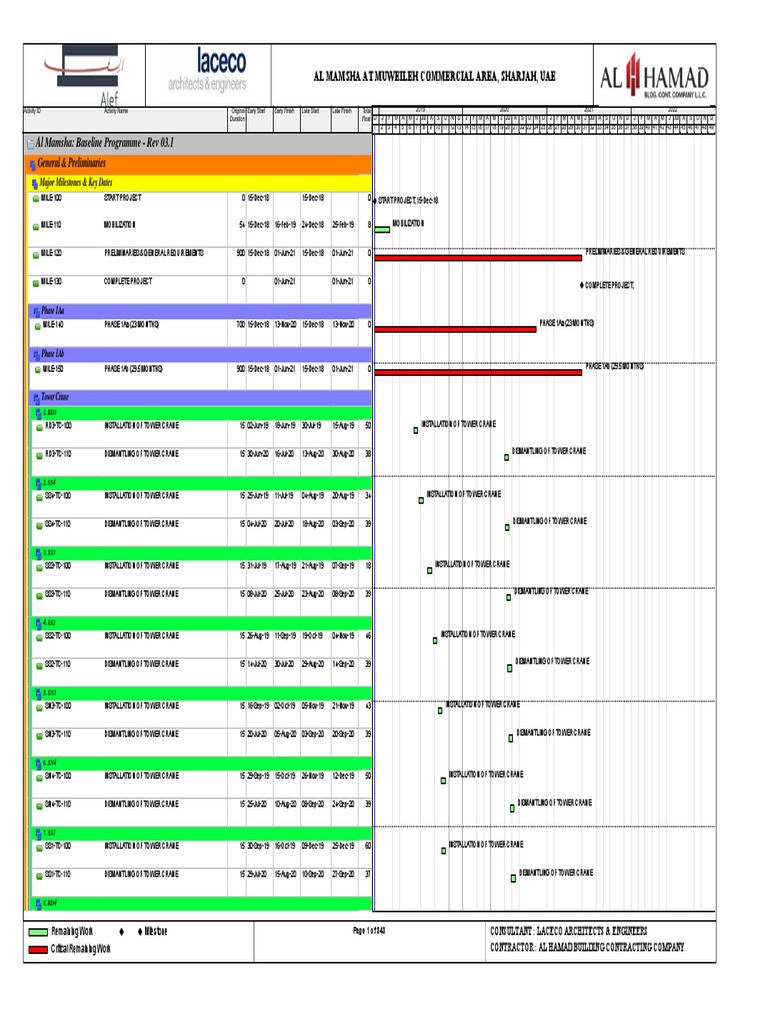 Al Mamsha Baseline Programme - Rev 3.1 | PDF | Residential Buildings ...