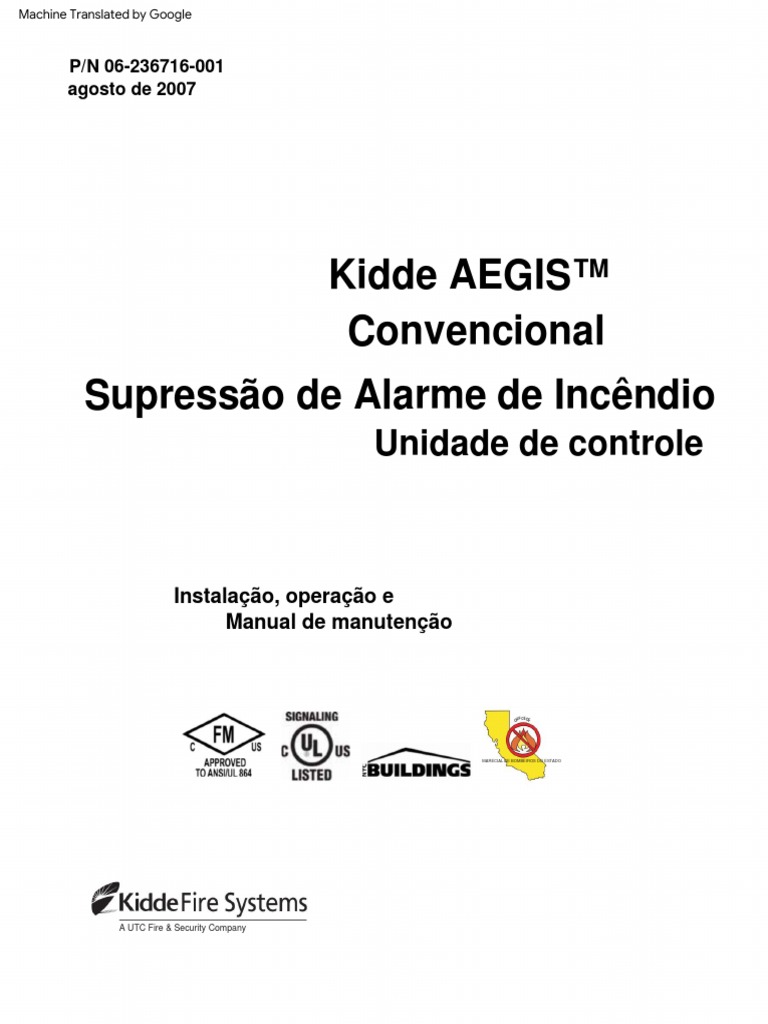 Port Kidde AEGIS Conventional Fire Alarm-Suppression Control | PDF | Fonte de energia | Rede ...