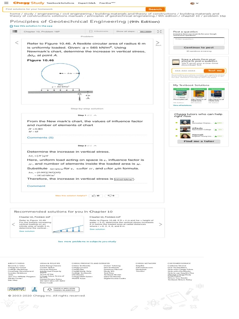 Solved Refer To Figure 10.46. A Flexible Circular Area of Radi ... Solved Refer To Figure 10.46. A Flexible Circular Area of Radi ...