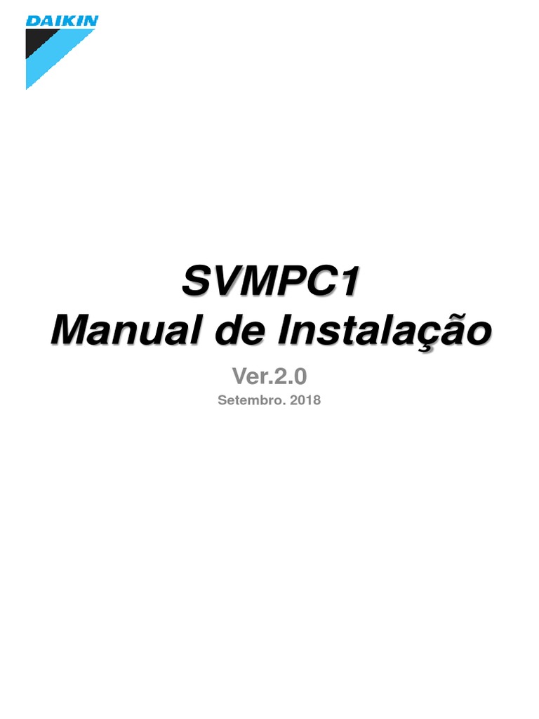 Manual de Instalação SVM-PC1 e DTA116A51 | PDF