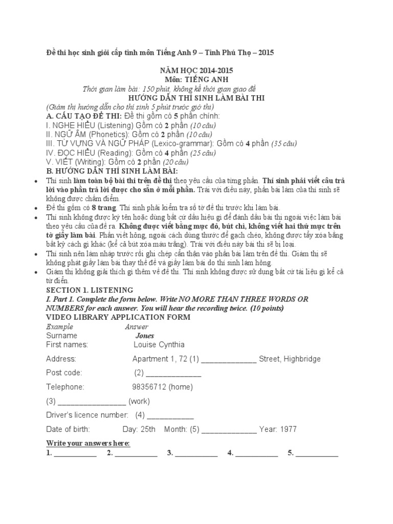 5. HSG ANH 9 PHÚ THỌ 2014 2015 | PDF