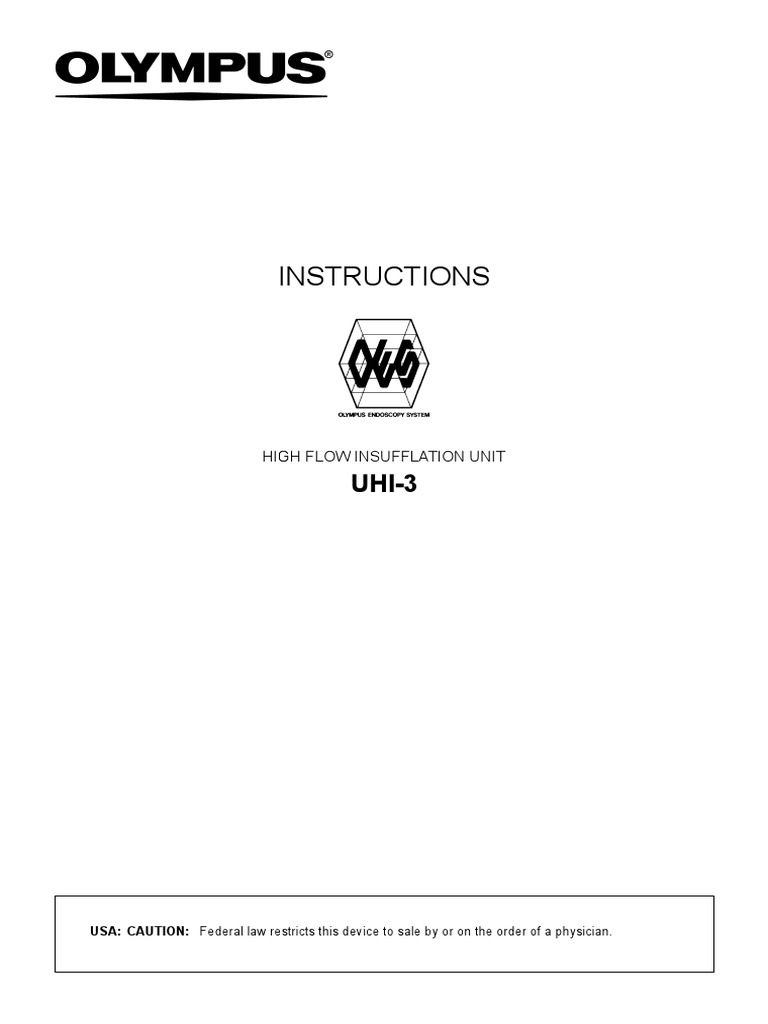 Insuflador Olympus UHI-3 Manual de Instrucciones | PDF | Ac Power Plugs ...