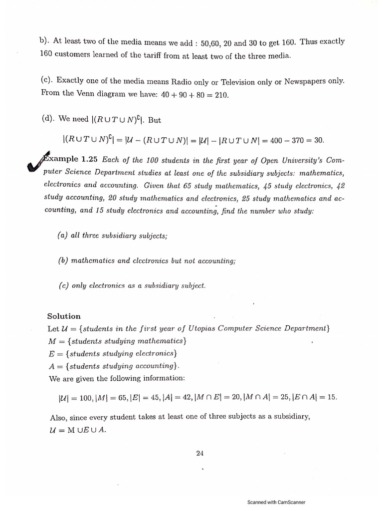 Discrete Mathematics Set Theory Practice Problems | PDF