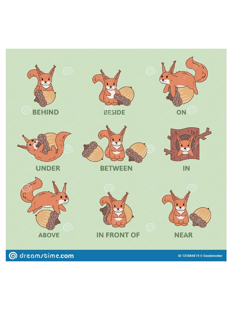 Prepositions of Place Animals 1 | PDF