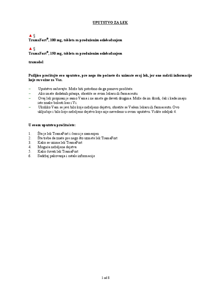 Lek Tramadol | PDF