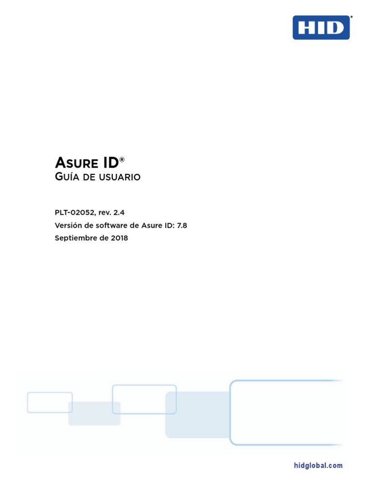 Asure ID Guia de Usuario | PDF | Ventana (informática) | Archivo de ...