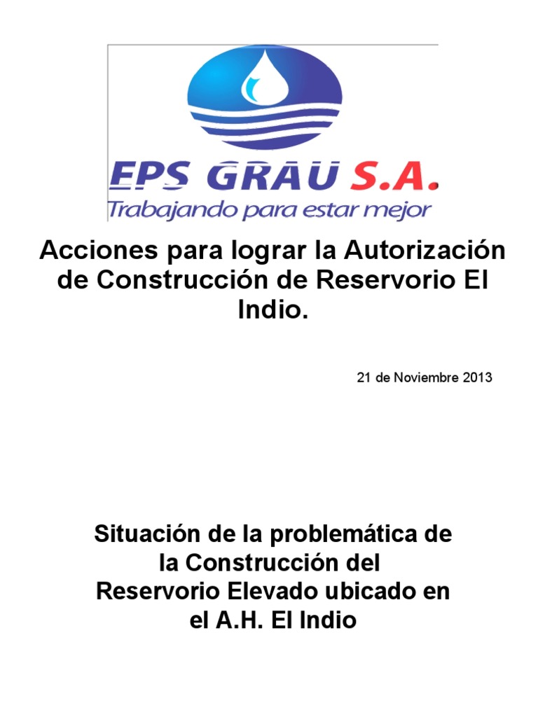 Presentacion Viceministra Problematica Reservorio El Indio | PDF | Aeropuerto