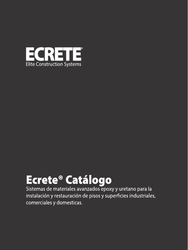 Ecrete® Catálogo | PDF