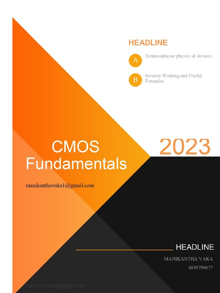 CMOS Fundamentals ? | PDF | P–N Junction | Mosfet