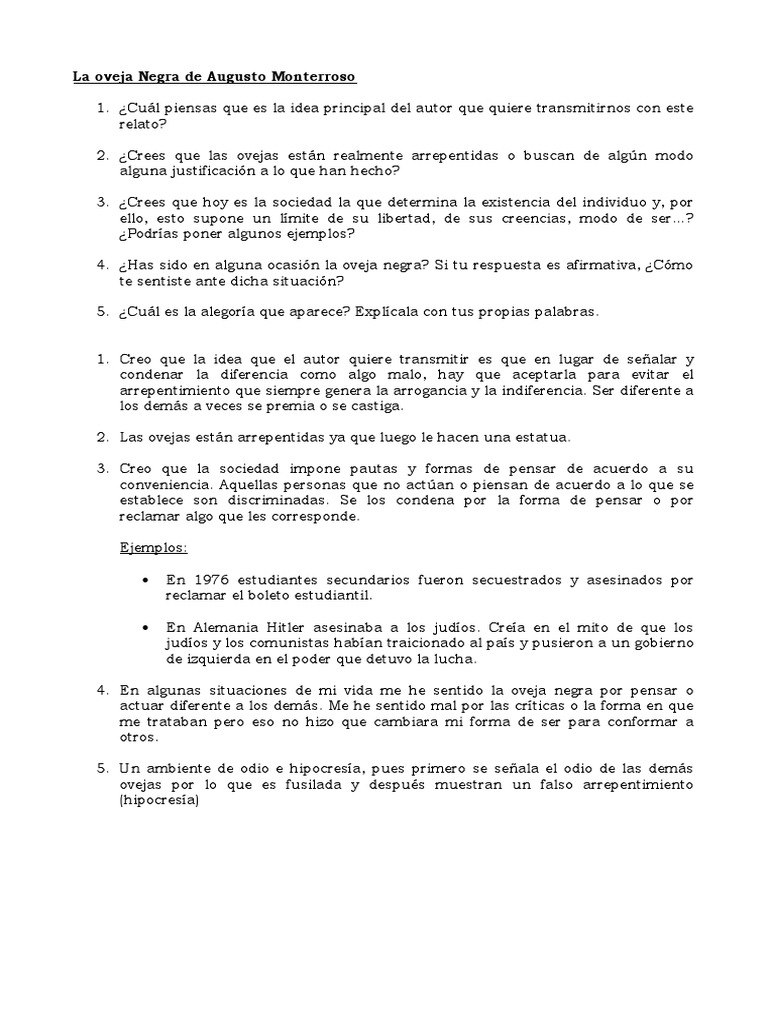 Tp La Oveja Negra Pdf