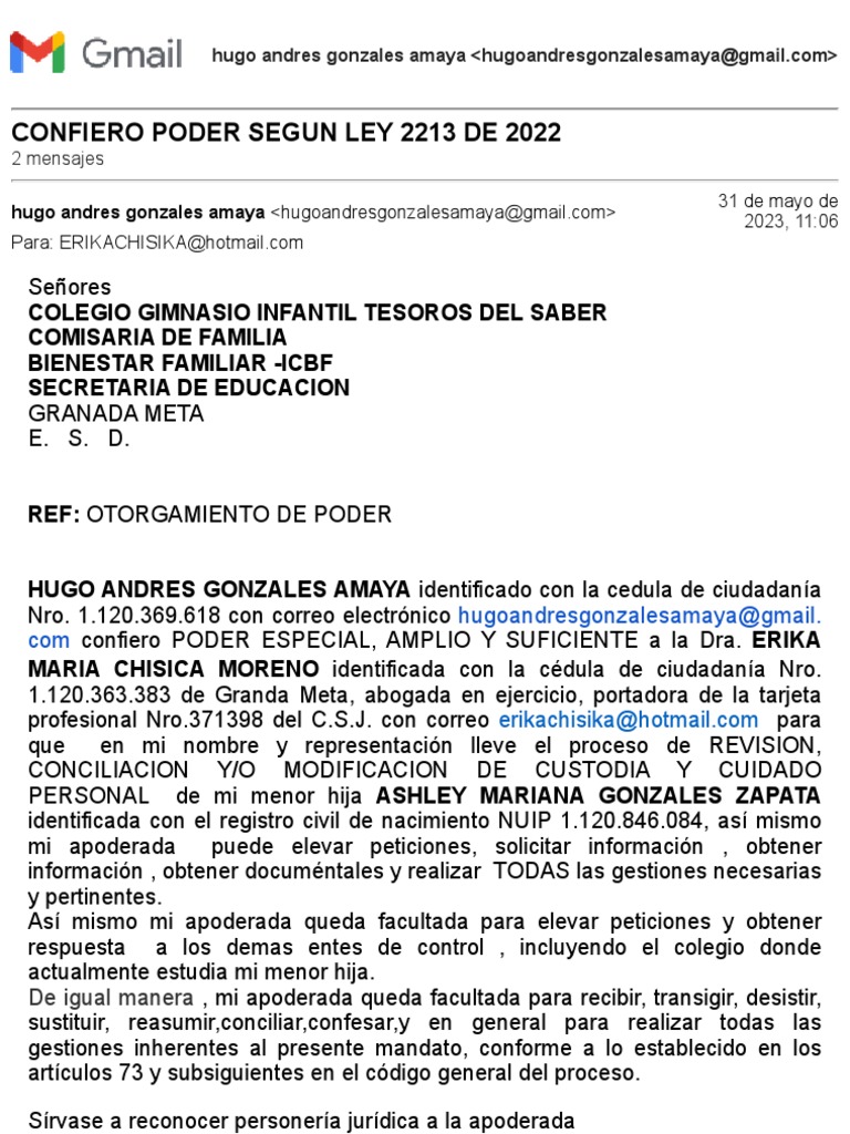 Poder Virtual Hugo Andres - Granada | PDF