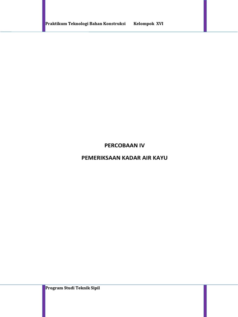 LPRN Kadar Air Kayu 16 | PDF | Griya & Taman