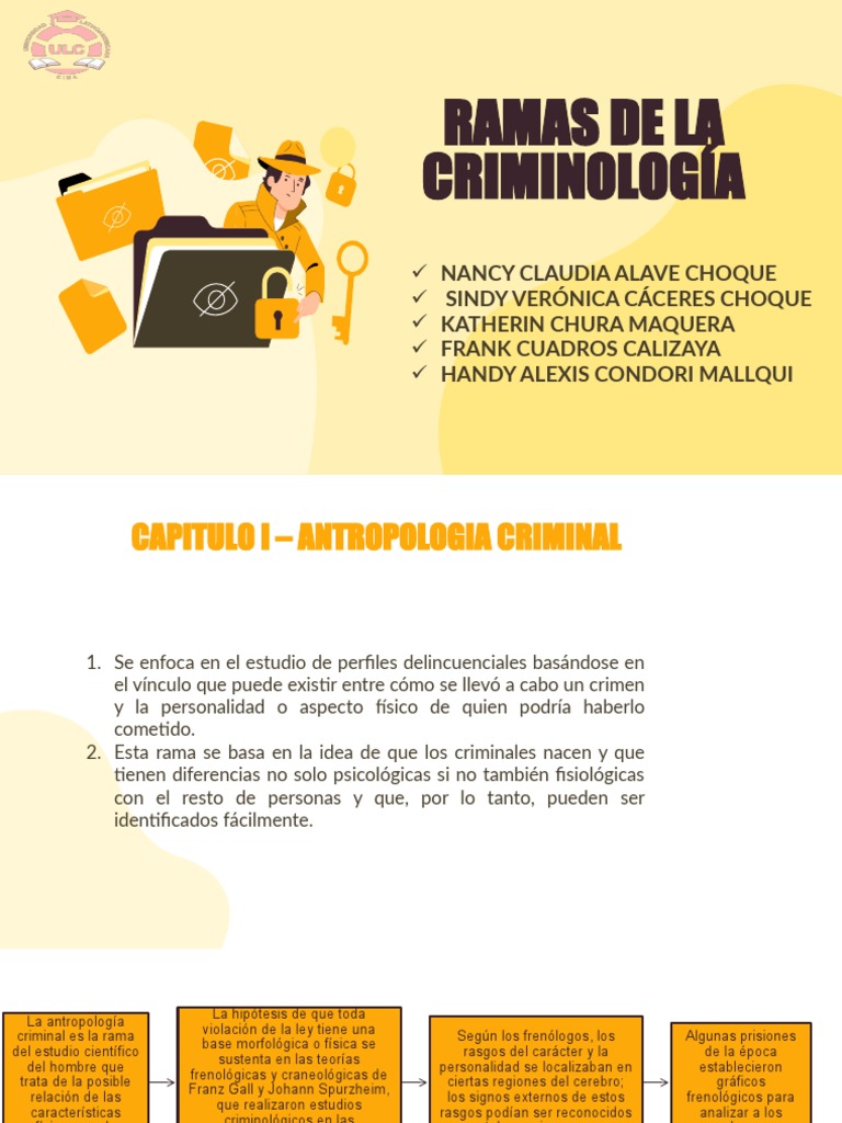 Ramas de La Criminologia | PDF | Ciencias del comportamiento | Crímenes