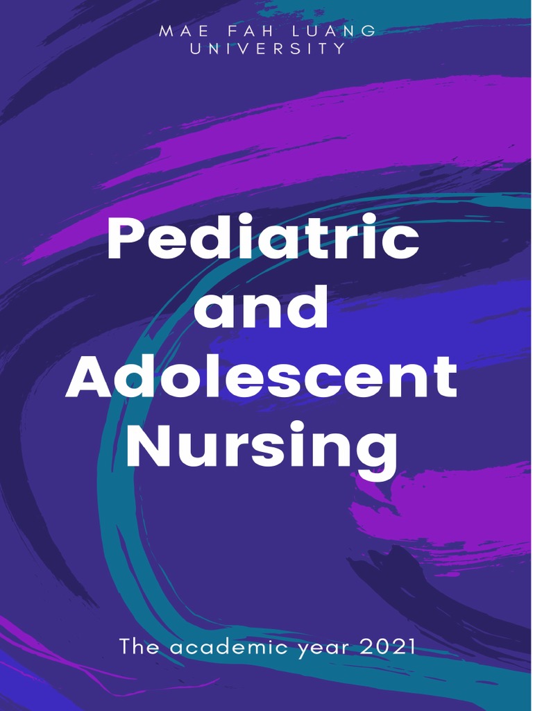 Pediatric and Adolescent Nursing Ebook 2564 | PDF