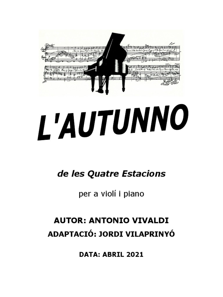 Vivaldi - L'AUTUNNO | PDF