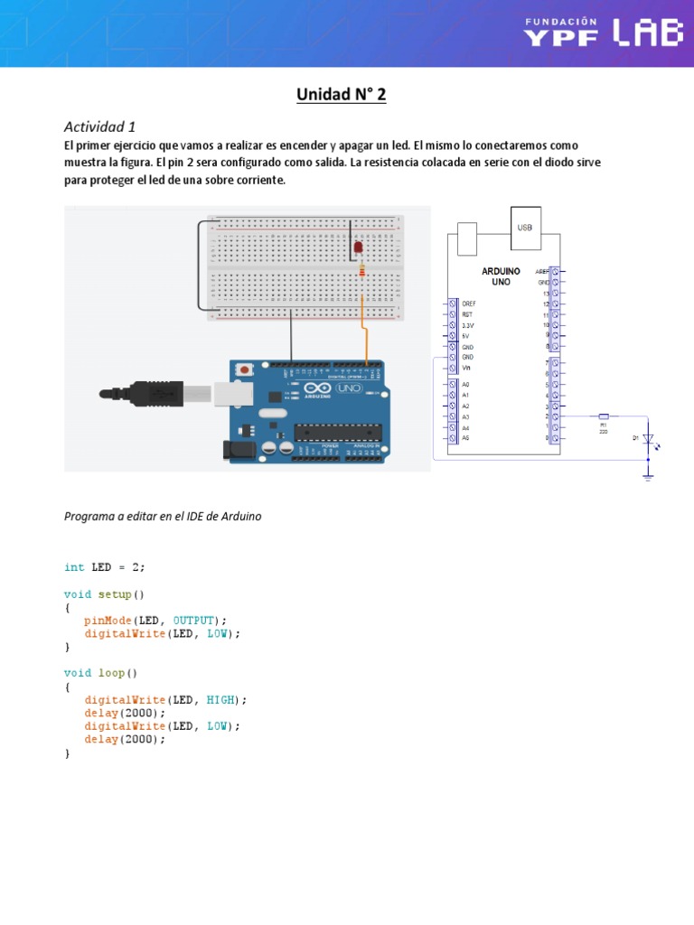 U2.7 - Ejercicios Complementarios U2 | PDF | Arduino | Hardware de la ...
