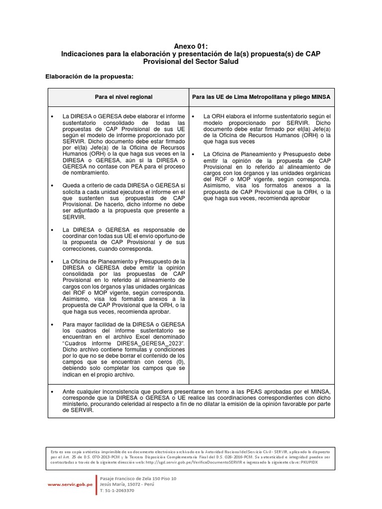 Anexo01 - Indicaciones para La Elaboración y Presentación de La(s) Propuesta(s) de CAP ...
