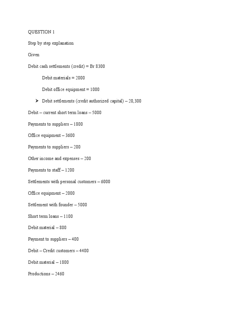 FMA Assignment 1completed | PDF | Debits And Credits | Expense