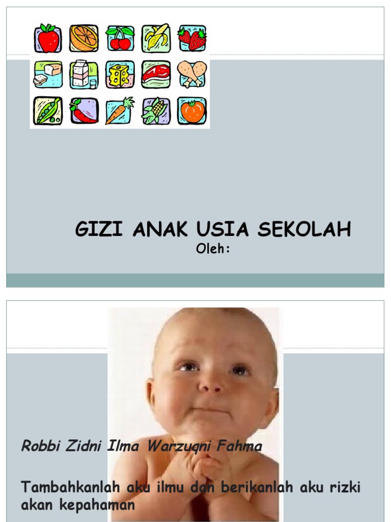 Gizi Anak Usia Sekolah | PDF
