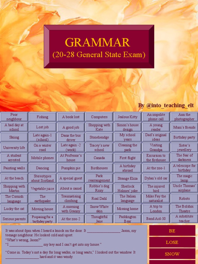 Grammar 20-28 OGE No Keys | PDF
