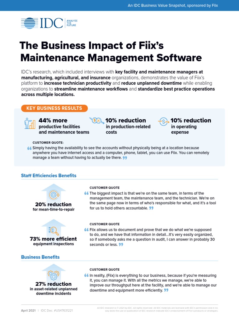 Maintenance Management Software | PDF | Information Technology Management | Information Technology