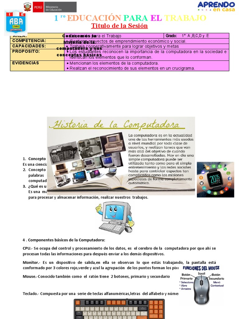 Elementos Básicos de la Computadora | PDF