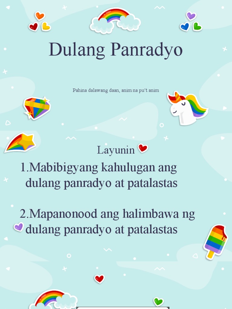 Dulang Panradyo | PDF