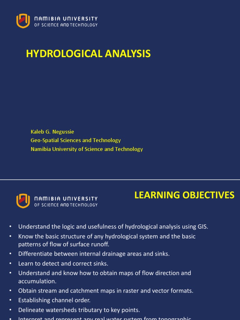Hydrological Analysis Using GIS Techniques | PDF | Drainage Basin ...