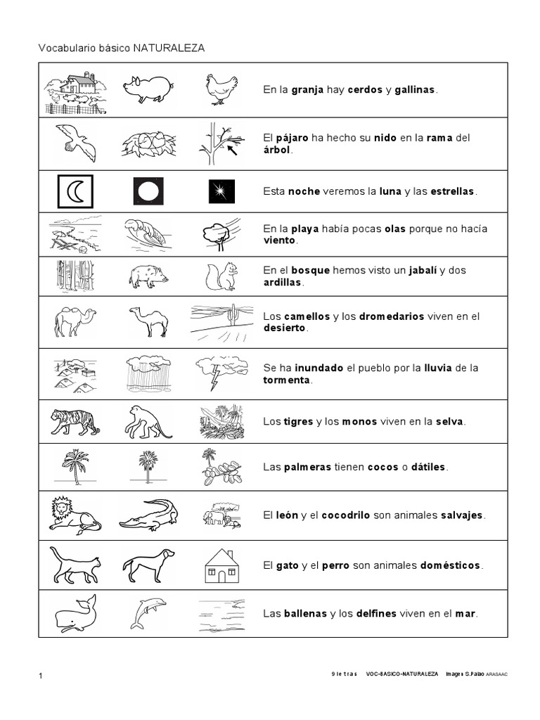 Voc Basico Naturaleza | PDF | Siembra