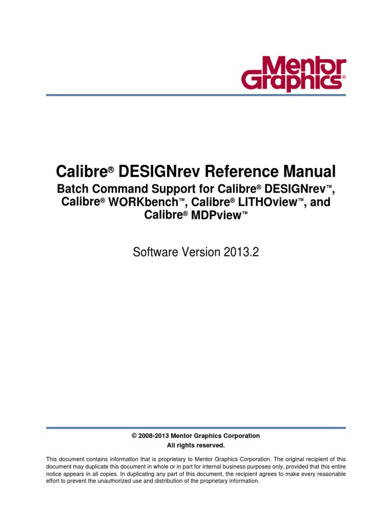 Calbr DRV Ref | PDF | Graphical User Interfaces | Scripting Language