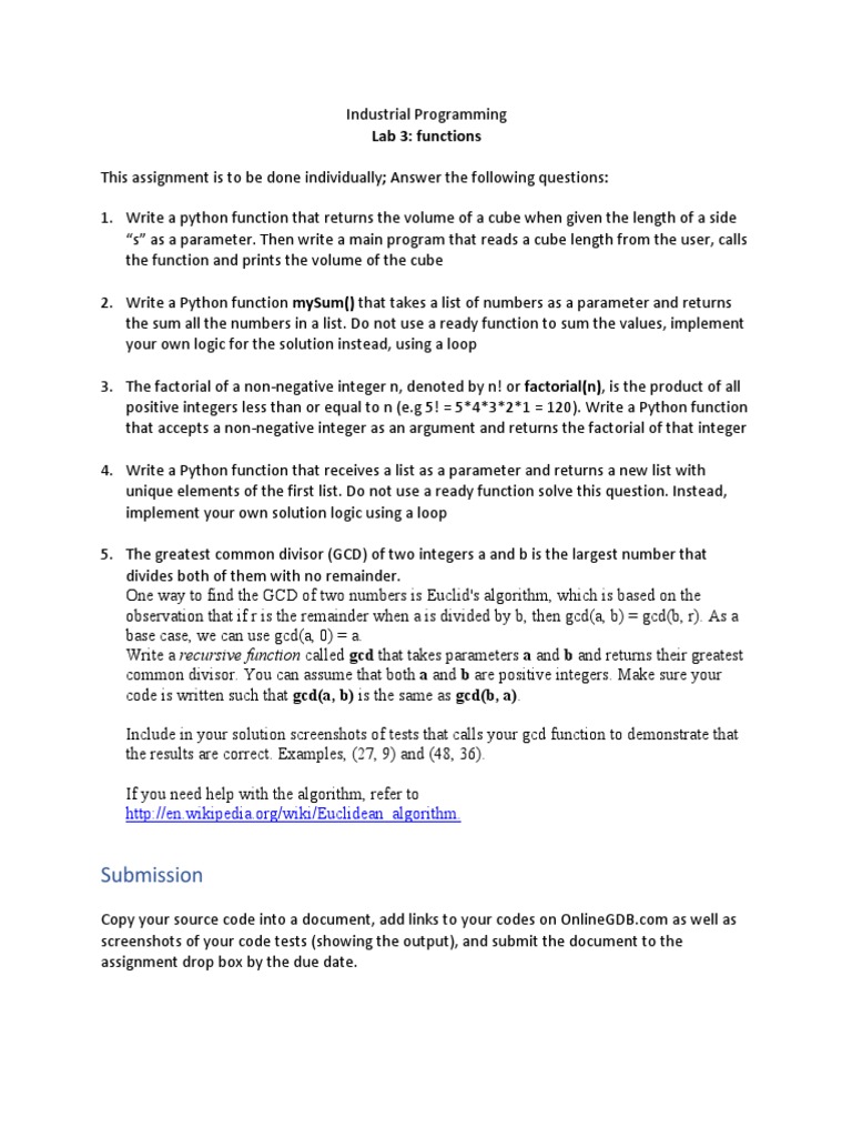 Lab 3 | PDF | Applied Mathematics | Arithmetic