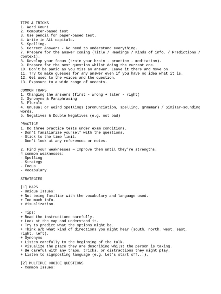 Listening Strategies | PDF | Cognition | Linguistics