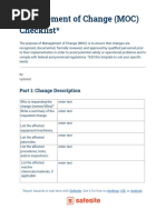 MOC Process Flow Chart | PDF | Engineering | Business