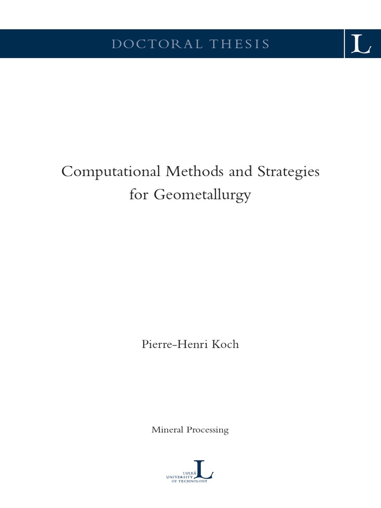 FULLTEXT01 | PDF | Machine Learning | Minerals